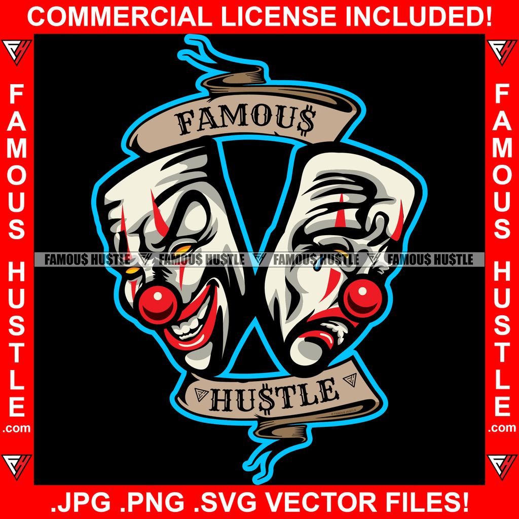 Famous Hustle Laugh Now Cry Later Joker Face Smilling Crying Tears Hip ...