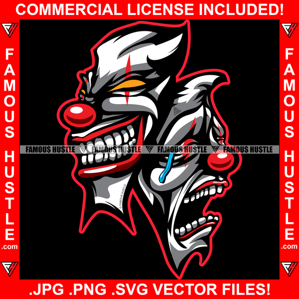 Smile Now Cry Later Joker Face Smilling Crying Tears Hip Hop Rap Rappe ...