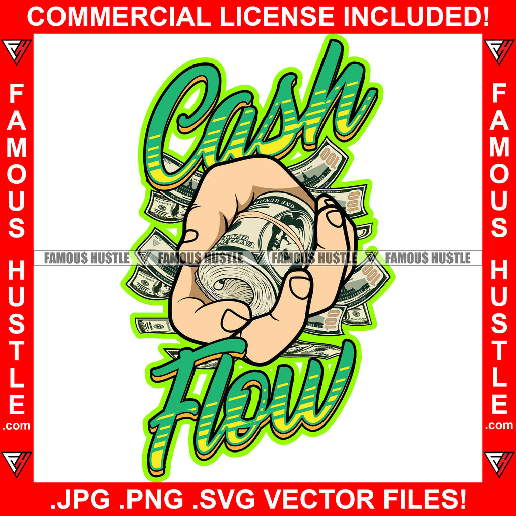 Cash Flow Man Hand Money Roll Hip Hop Rap Rapper Plug Trap Street Hood ...