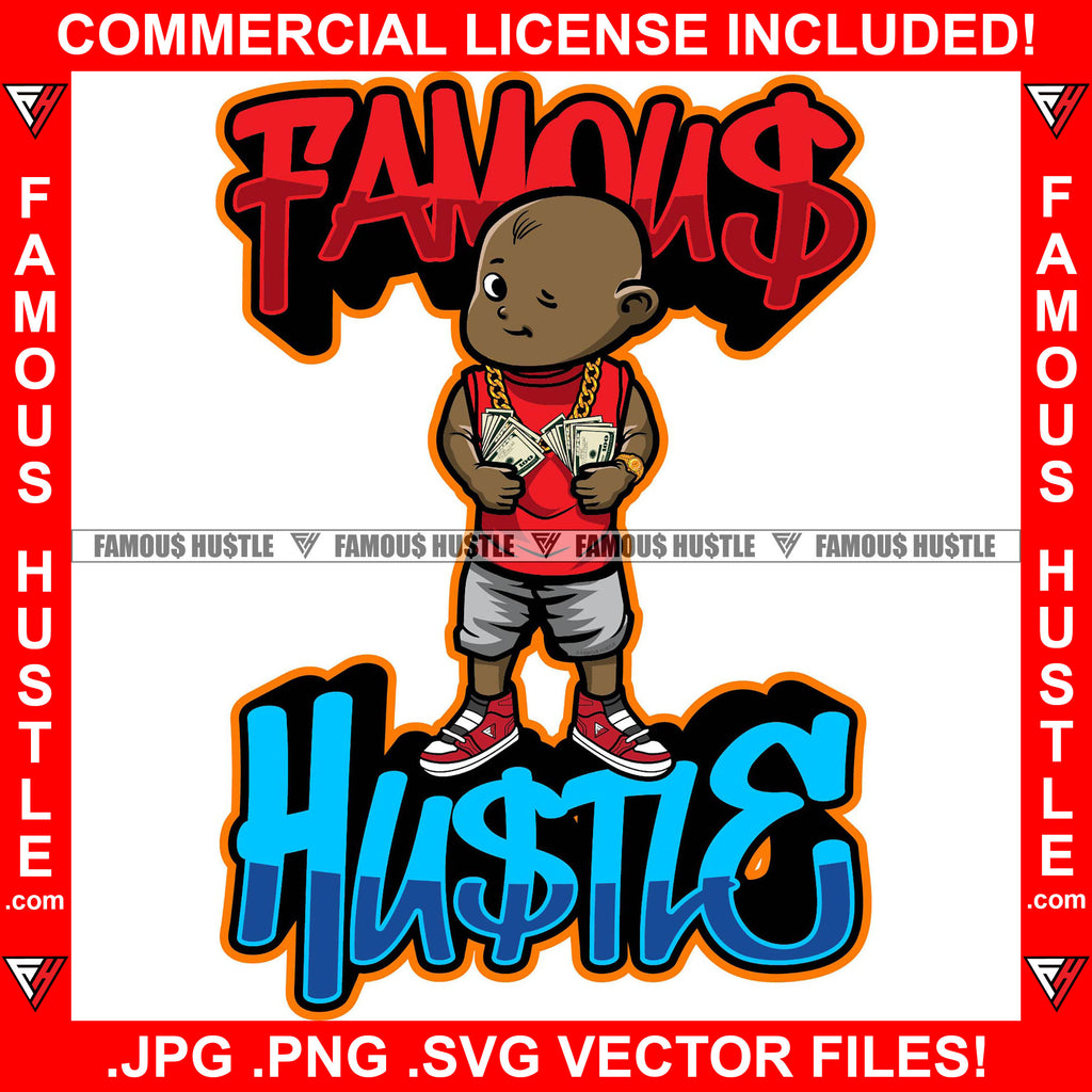 Famous Hustle Gangster Boy Bald Man Eye Winked Cash Money Gold Necklac ...