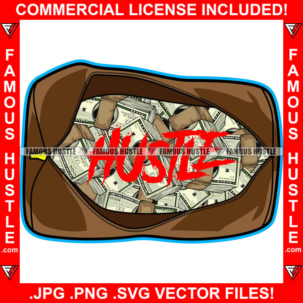 Hustle Cash Money Bundles Bag Hip Hop Rap Rapper Plug Trap Street Hood ...