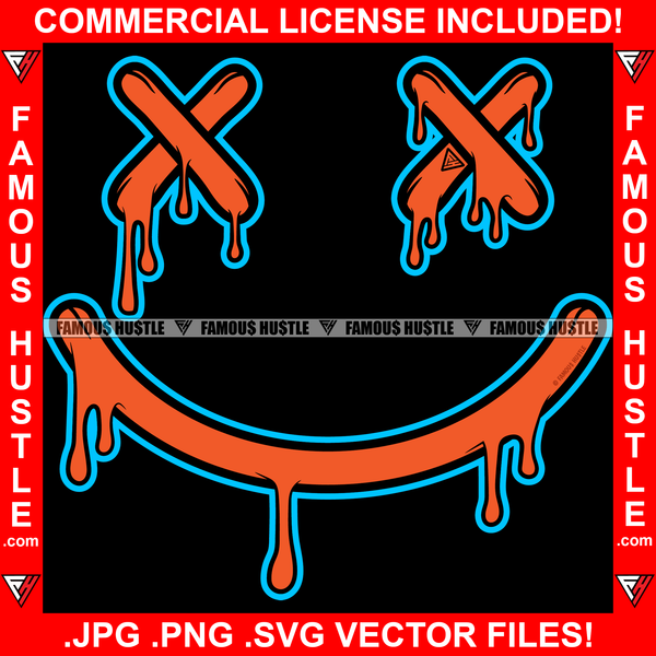 Famous Hustle Smiling Cross Eye Face Dipping Hip Hop Rap Rapper Plug T ...