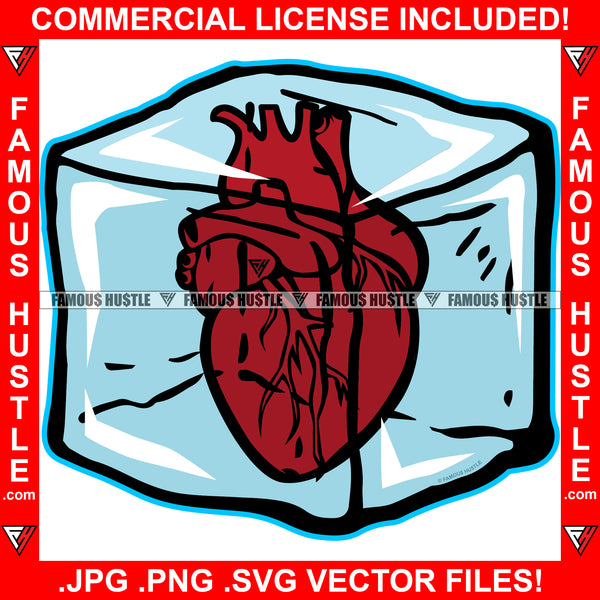 Famous Hustle Dripping Drip Frozen In Ice Cube Melting Hip Hop Rap Hus ...