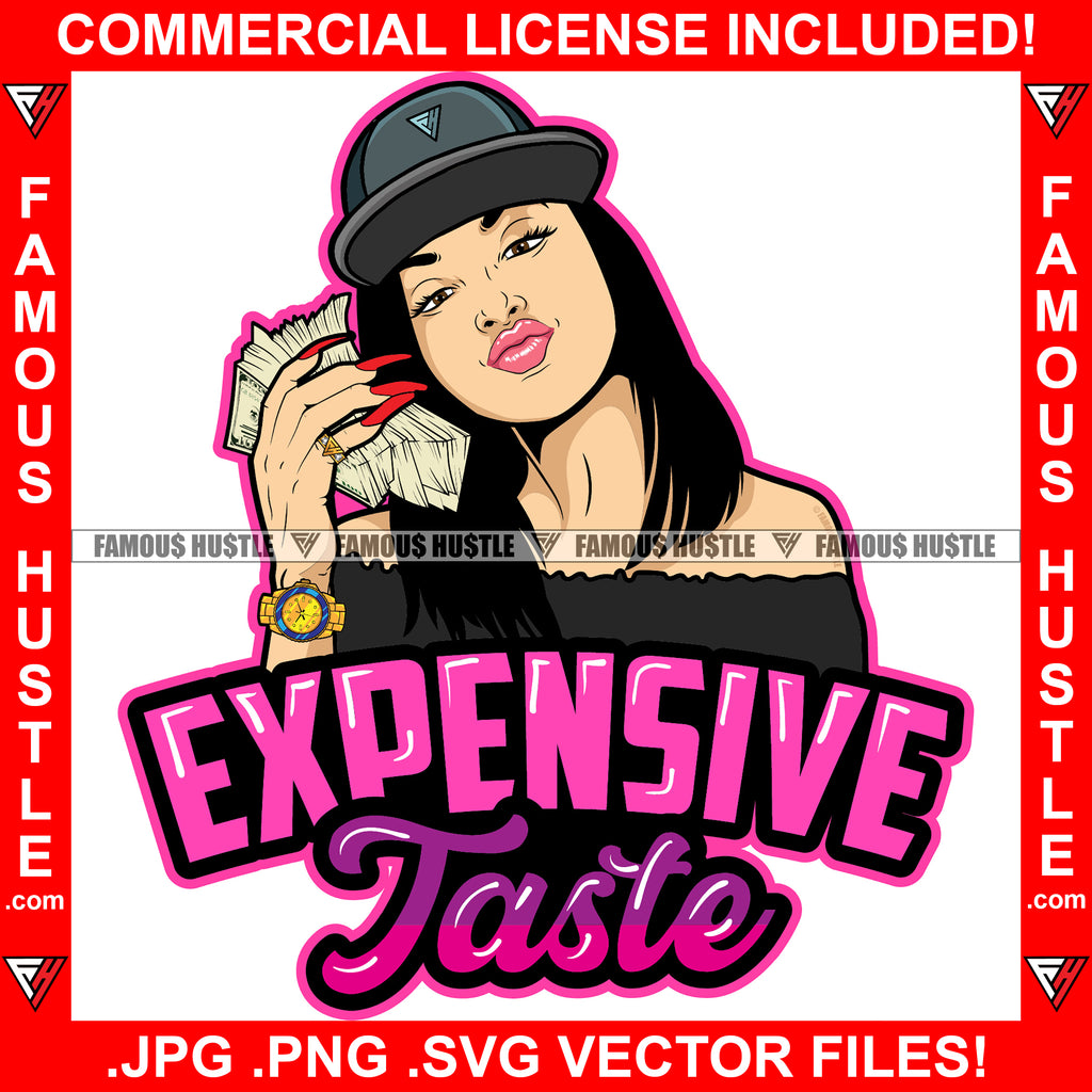 Expensive Taste Sexy Gangster Lady Female Cash Money Long Nails Cap Go ...