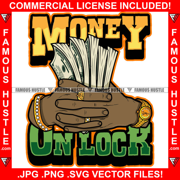 Money On Lock Gangster Hands Cash Gold Diamond Jewelry Watch Tattoo Hi ...