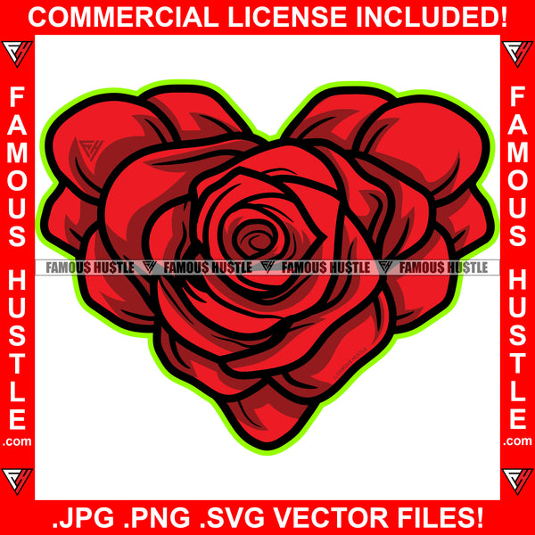 Heart Made Of Red Roses Hip Hop Rap Rapper Plug Trap Street Hood Ghett ...