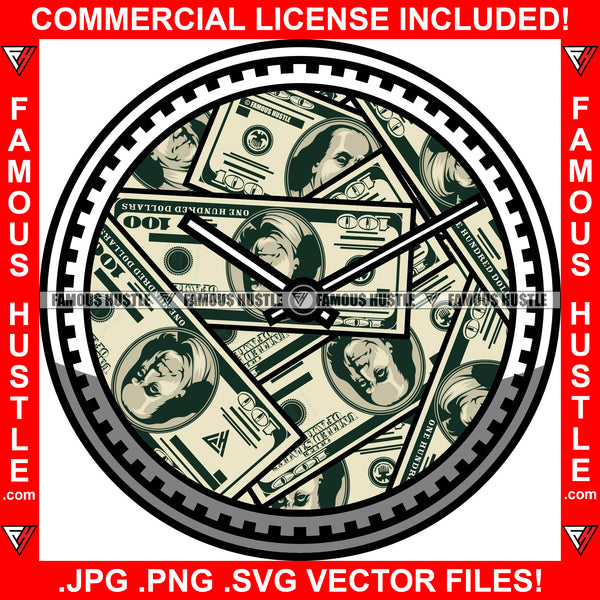 Cash Money Clock Hip Hop Rap Rapper Plug Trap Street Hood Ghetto Swag ...