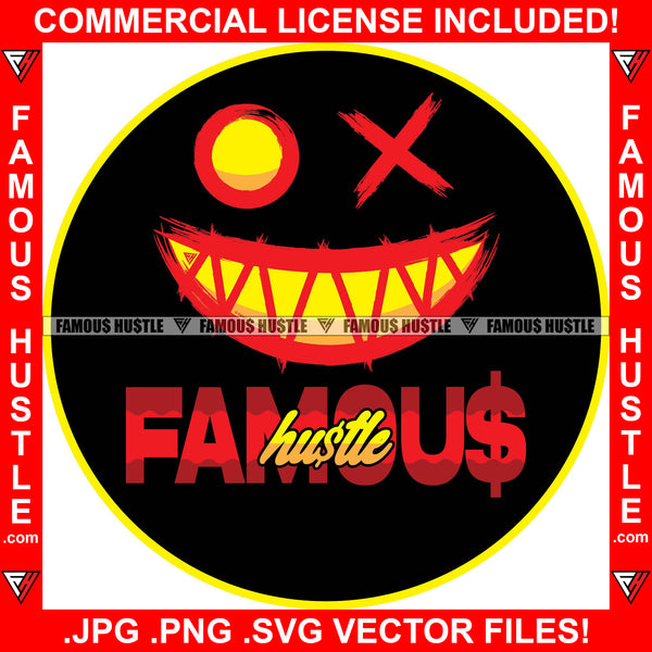 Famous Hustle Smiling Cross Eye Face Sharp Teeth Hip Hop Rap Rapper Pl ...