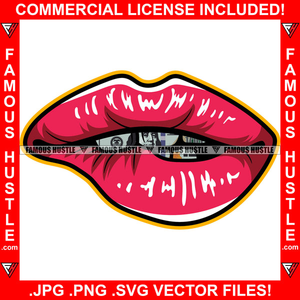 Talk Money Sexy Gangster Female Lips Teeth Hip Hop Rap Rapper Plug Tra ...