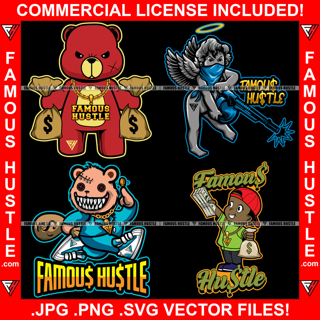 Free Famous Hustle Design Logo Bundle FamousHustle.com Art Graphic Des ...